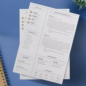 Teacher Resume Template & Cover Letter for Word, Google Docs and Pages ...