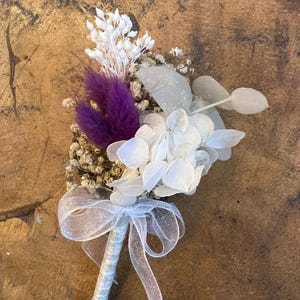 Preserved Rose Dried Arrangement Bridal Bouquet: Natural Bridal Flowers ...
