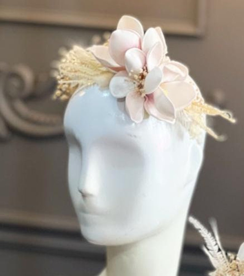 Buy Pink Magnolia Wedding Bouquet: Artificial Bridal Flowers Online in ...