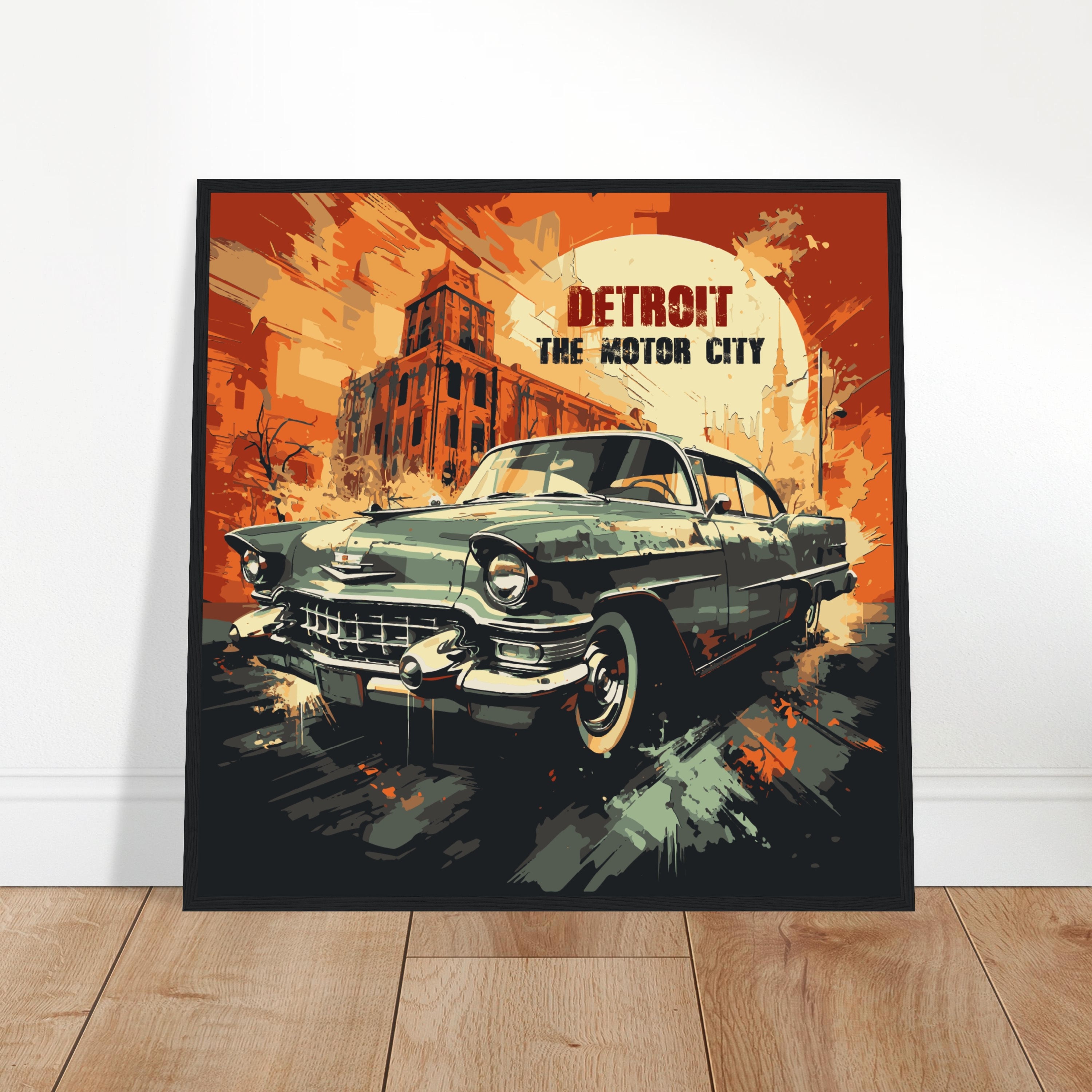 Detroit, Michigan - the Motor City, Cadillac Luxury Vehicle - Museum ...