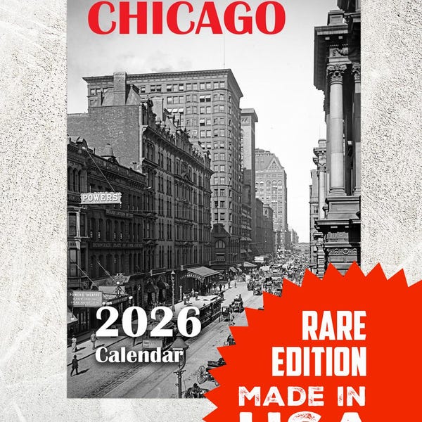 2026 Chicago Calendar - Etsy