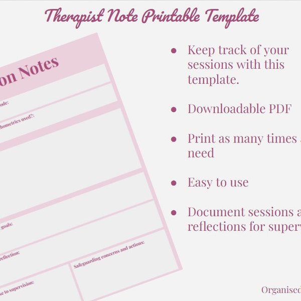 Supervision Notes - Etsy