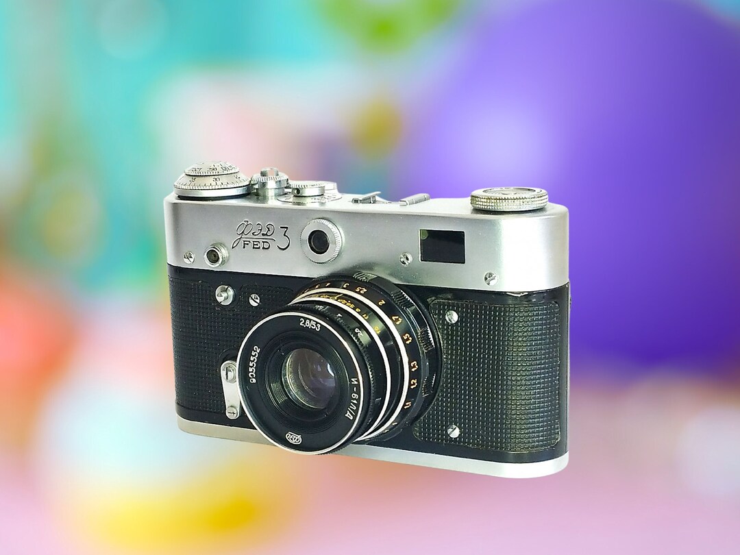 Vintage FED-3 Camera, Produced in the Soviet Union From 1966 to 1979 ...