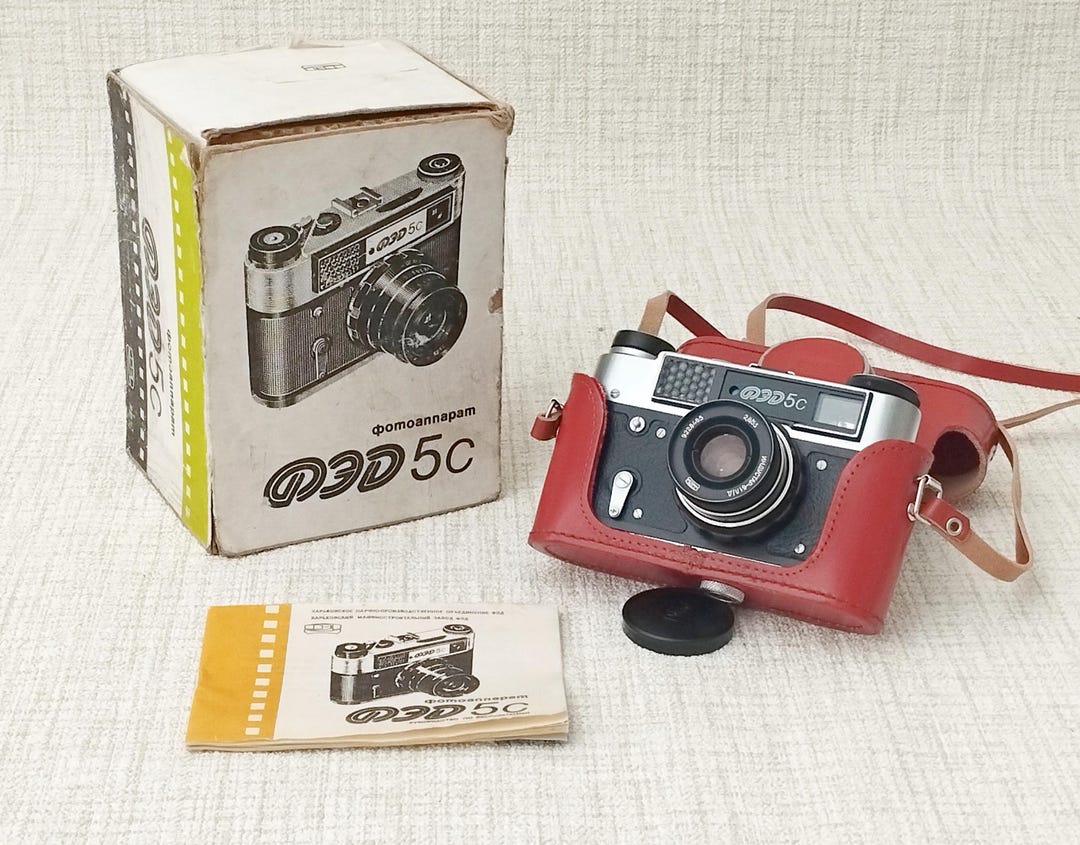 Vintage FED-5C Rangefinder Camera With Industar-61 L/D F2.8/55 Lens ...