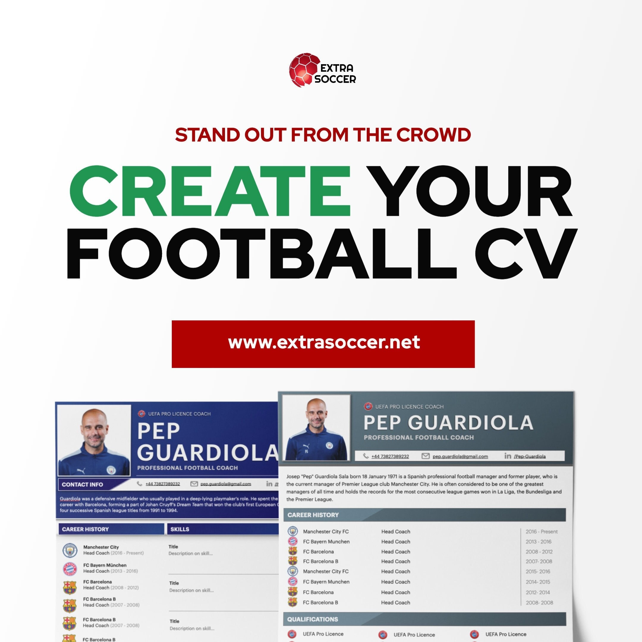 Football CV - Etsy