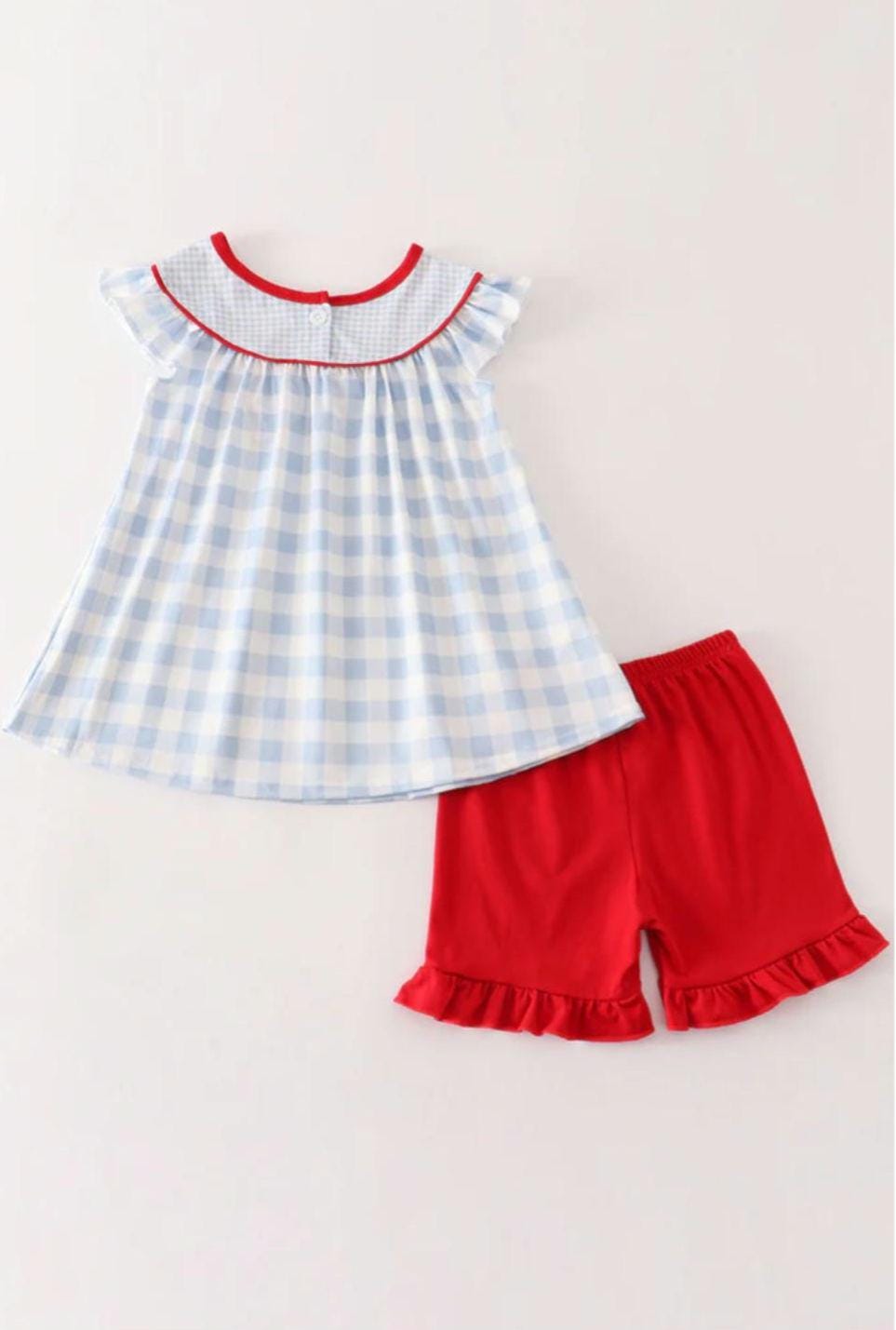 Toddler Girl Apple Smocked Set - Etsy