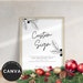 Christmas Party Custom Sign, Line Art Drawn Decorations, Minimalist ...