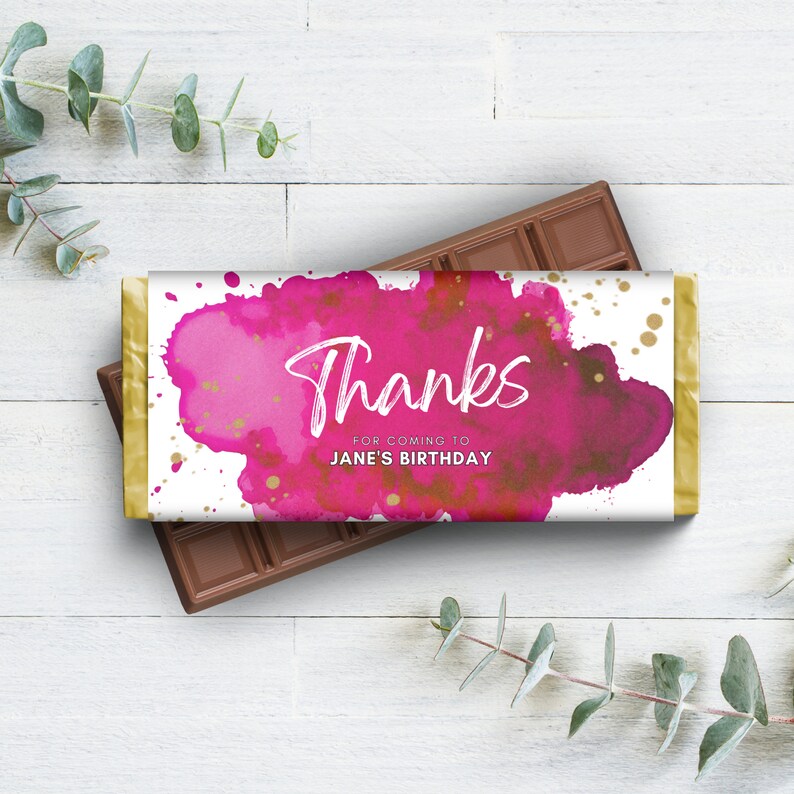 Pink and Gold Chocolate Bar Wrapper, Aldi Choceur 40g, Hershey's Candy ...