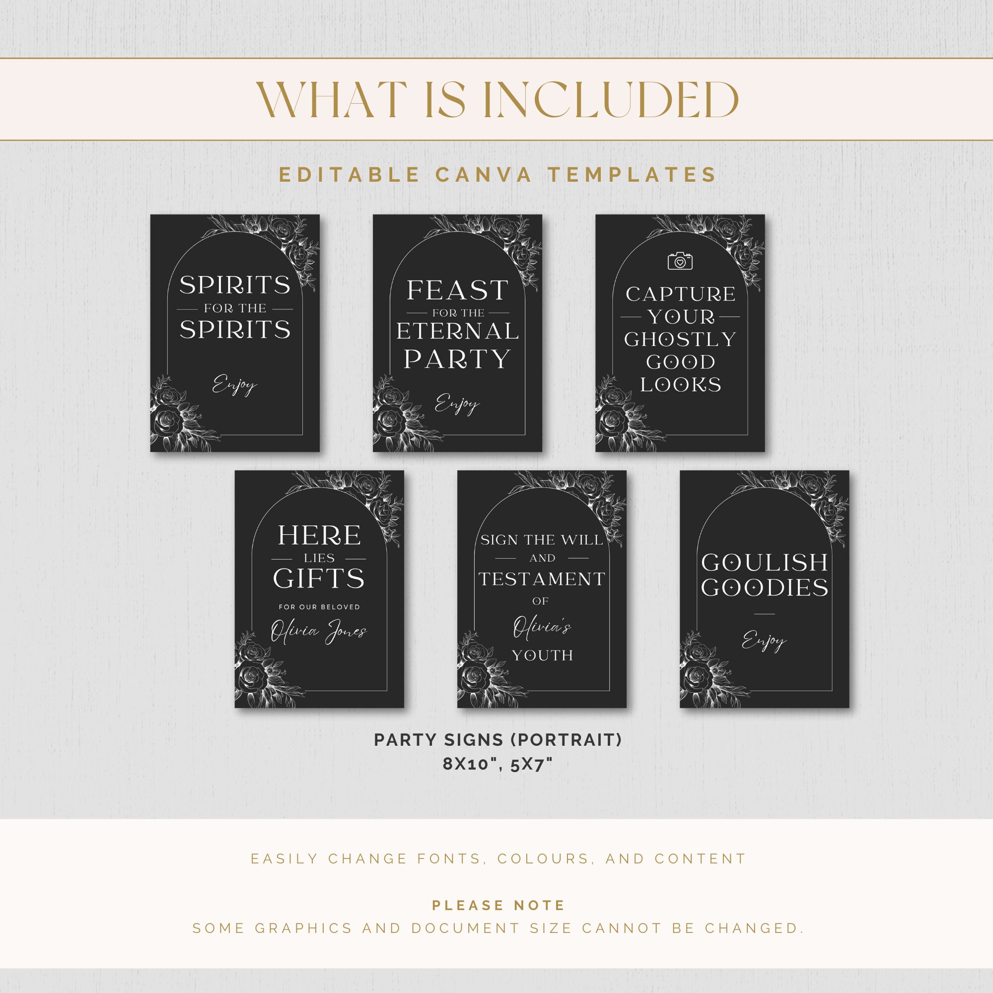 RIP Twenties Party Signs Pack, Funny Canva Templates for 30th Birthday ...