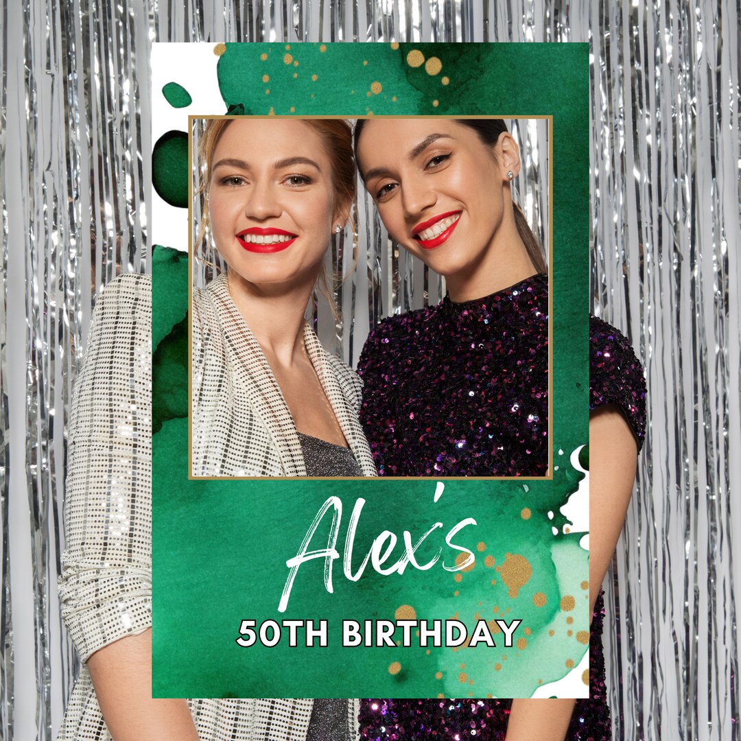 Emerald Frame Photo Prop, Party Booth Decoration, Birthday Décor, Green ...