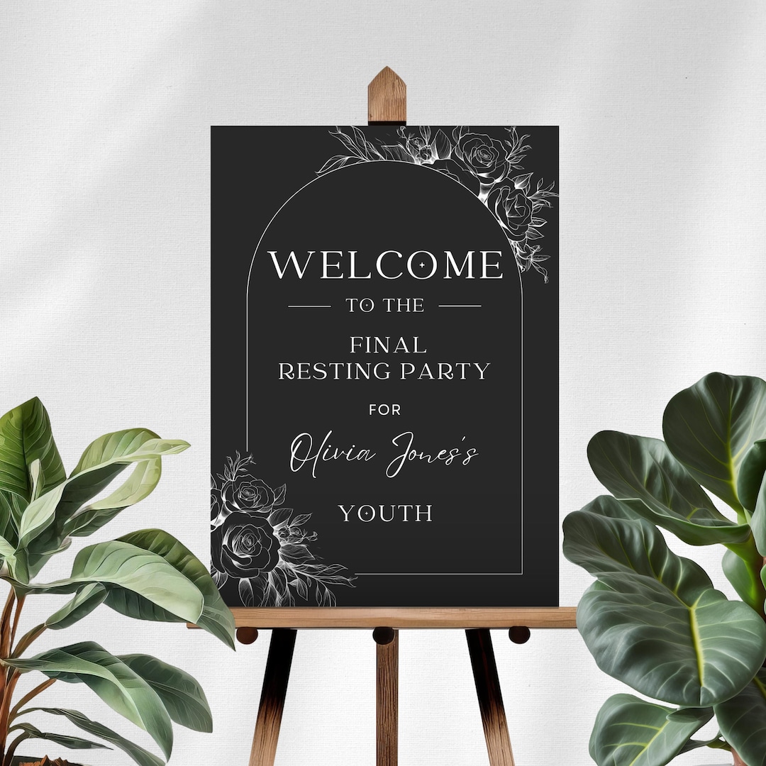 RIP Twenties Welcome Sign - Farewell to Your Youth, Humorous 30th ...