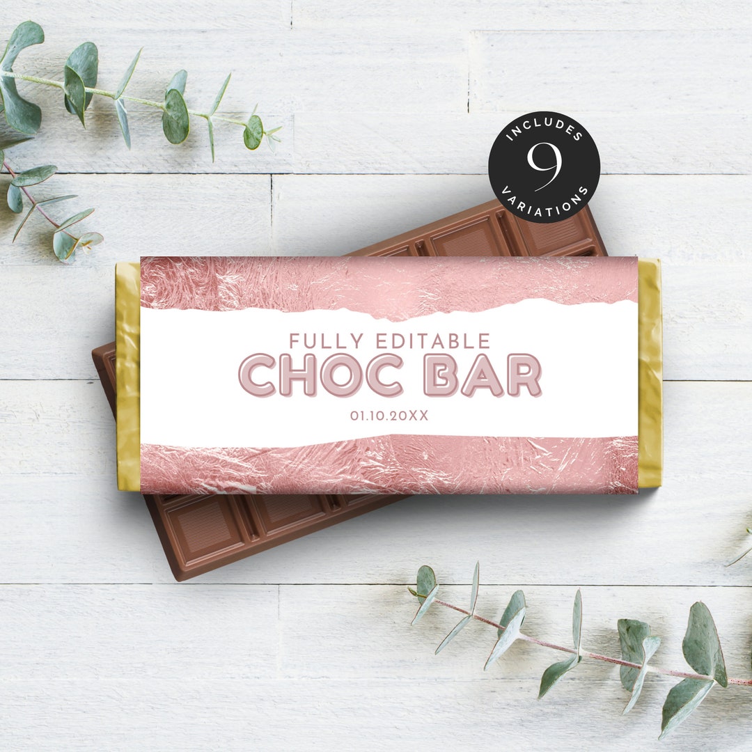 Dusky Pink Chocolate Bar Wrapper, Aldi Choceur 40g, Hershey's Candy ...