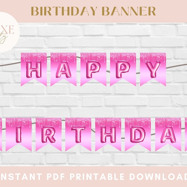 Hot Pink Banner - Etsy