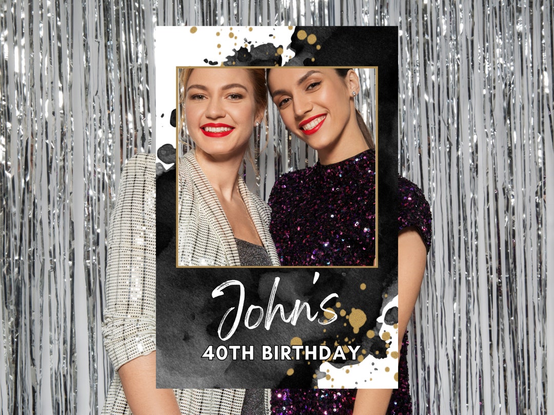 Custom Photo Frame Prop, Party Booth Decoration, Birthday Décor for Men ...