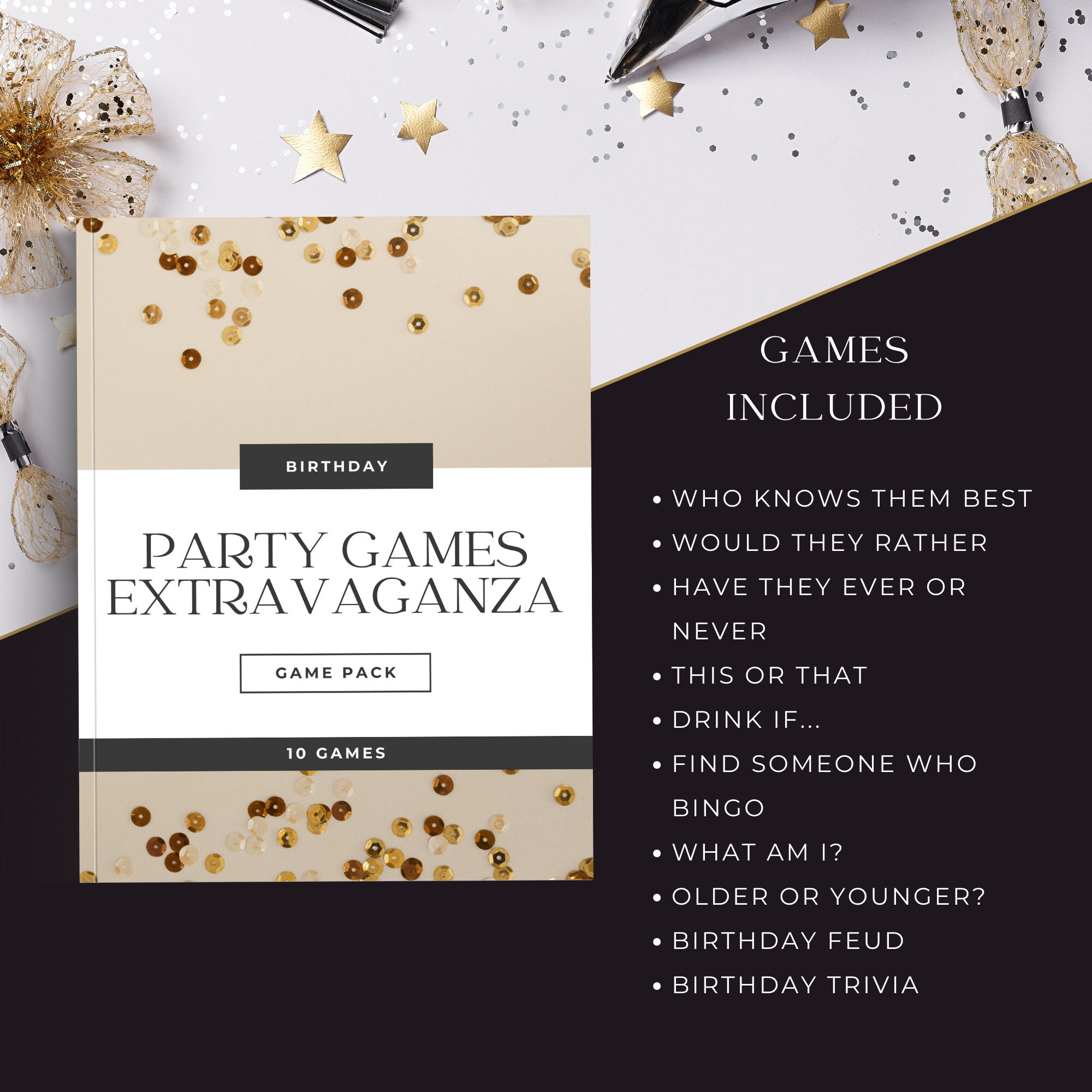 Adults Birthday Games Bundle, Party Planning Guide, Fun Trivia ...
