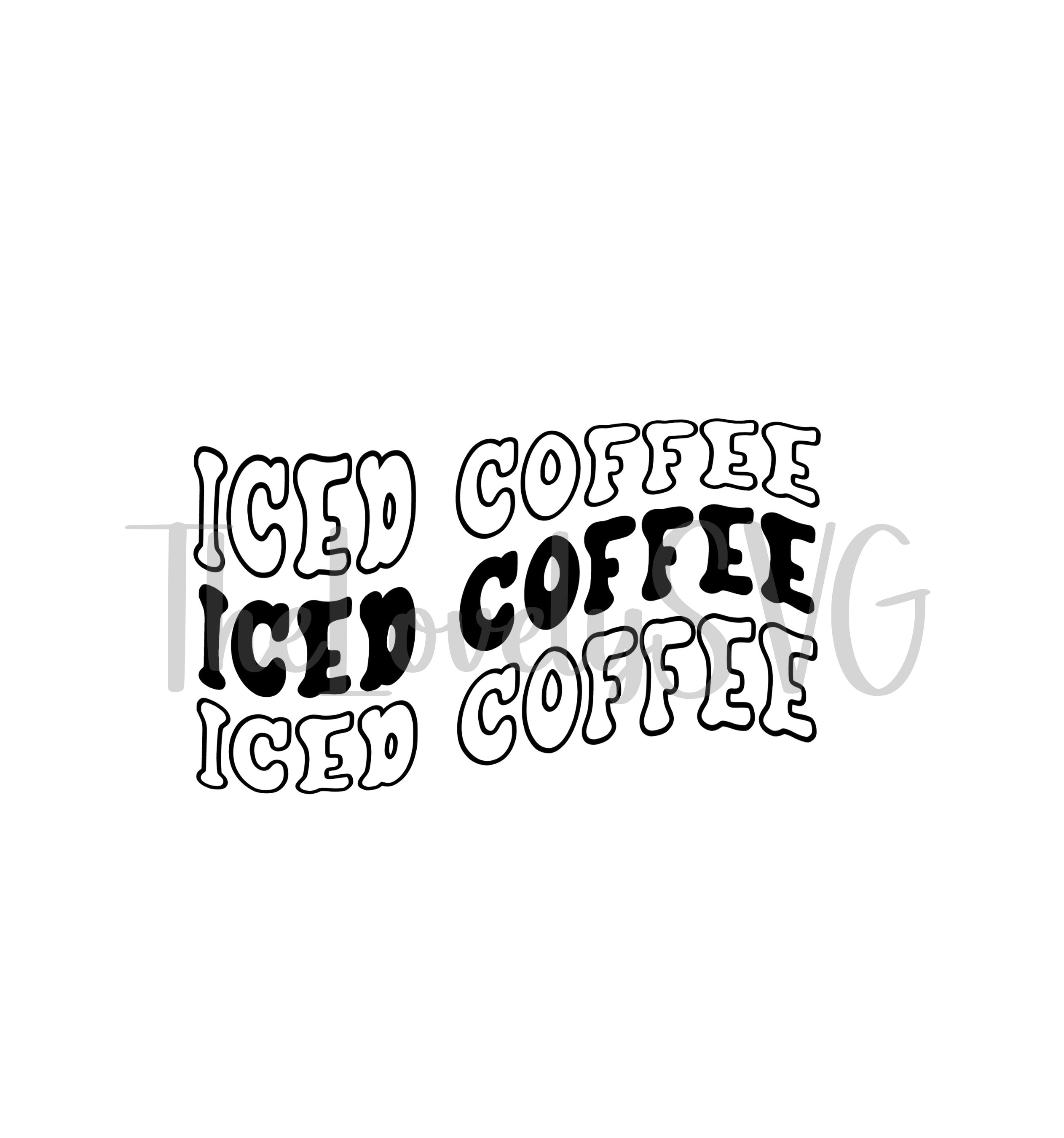 Iced Coffee SVG, Coffee Svg - Iced Coffee Svg, Coffee Cut File, Coffee ...