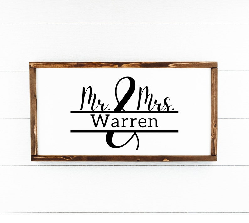 Personalized Wedding Sign Svg, Last Name Sign, Initial, Monogram ...