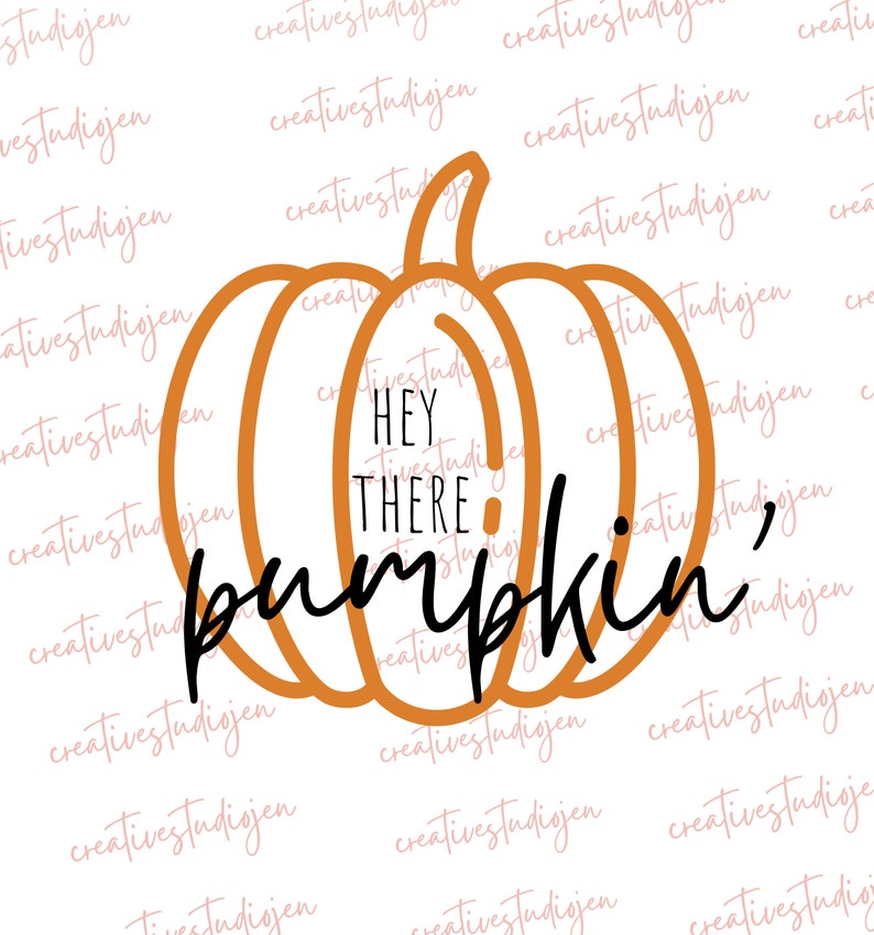 Hey There Pumpkin SVG Fall Png Fall Svg Files Instant - Etsy