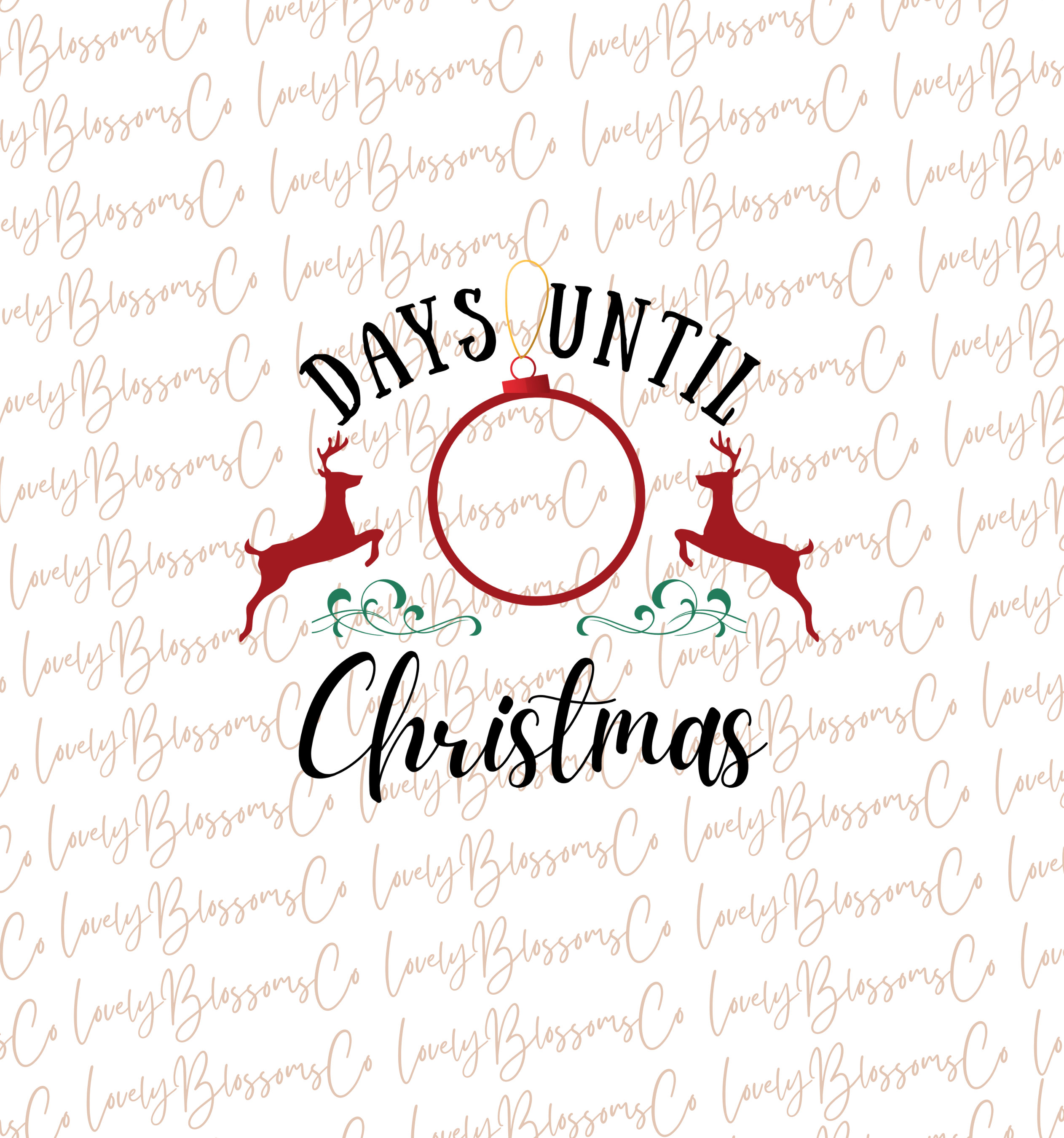 Christmas SVG Countdown Days Until Svg Png, Cricut / Vinyl Cut File ...
