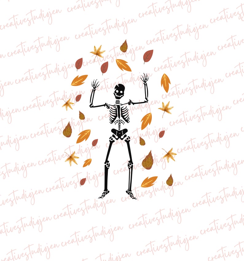 Skeleton SVG, Cute Fall Png, Fall Png, Autumn Png, Halloween Png, Png ...