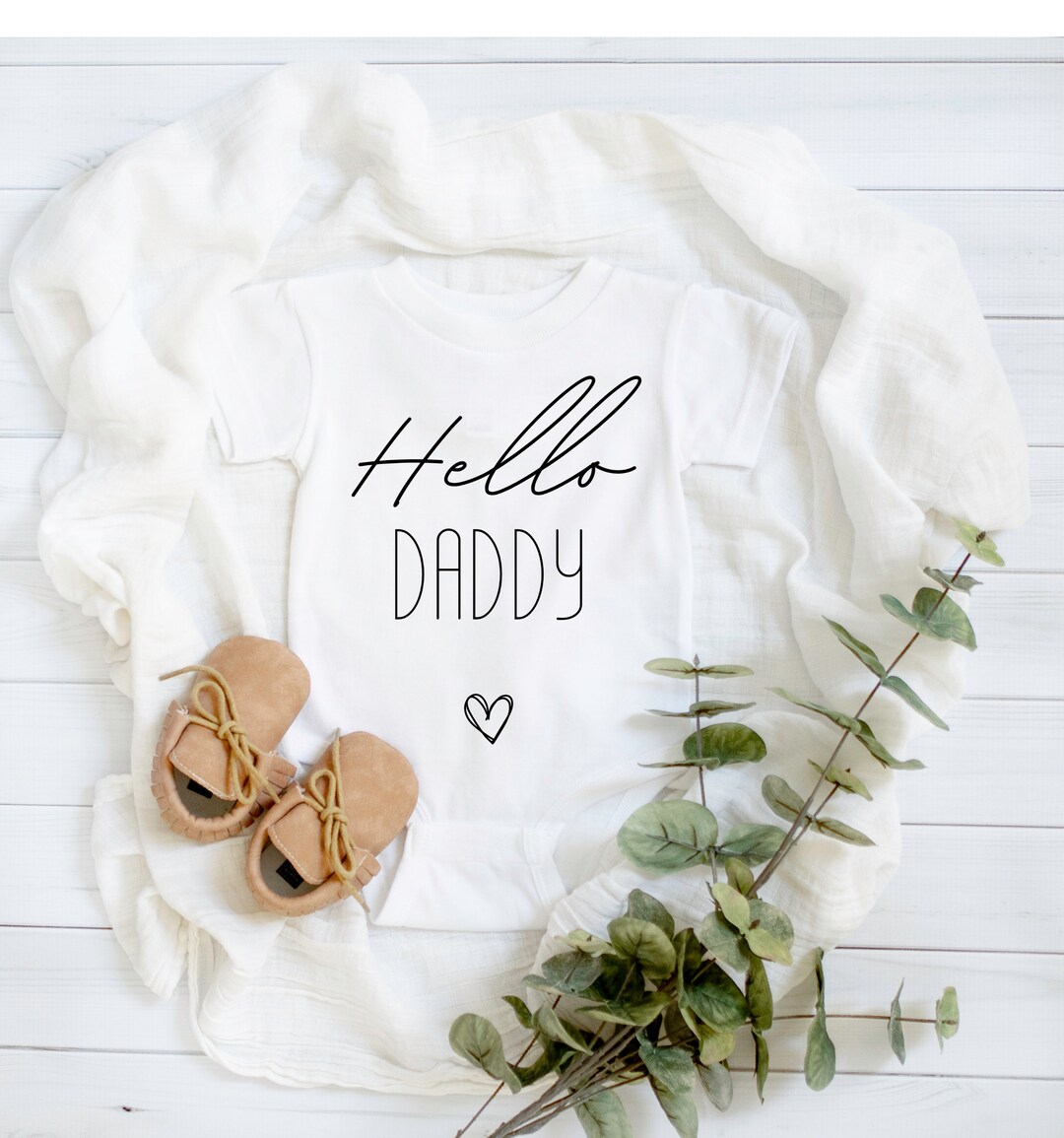 Hello Daddy SVG,PNG, Coming Soon SVG, Pregnancy Announcement Svg, Png Instant Download, Baby ...