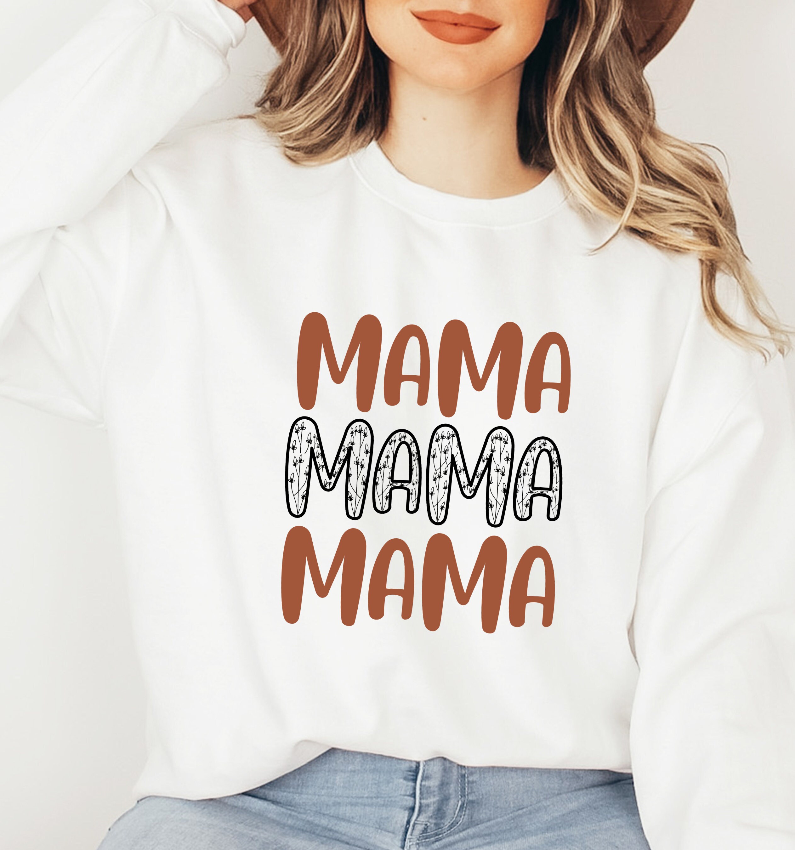 MAMA Botanical Svg, Floral Svg, Flower Svg, Minimalist Flower Bouquet ...