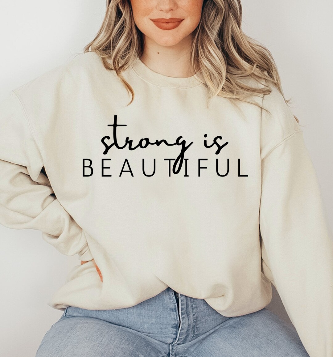 Strong is Beautiful Svg, Inspirational Svg, Boho Motivational, Positive ...
