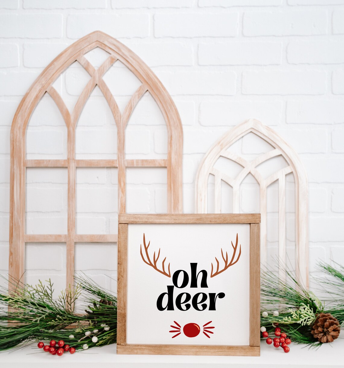 Oh Deer Svg Deer SVG Antlers Svg Rudolph/reindeer Svg - Etsy