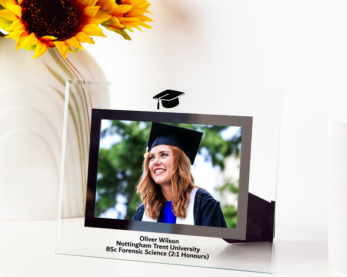 Personalised Graduation Photo Frame for Graduate Cap Photo Frame ...