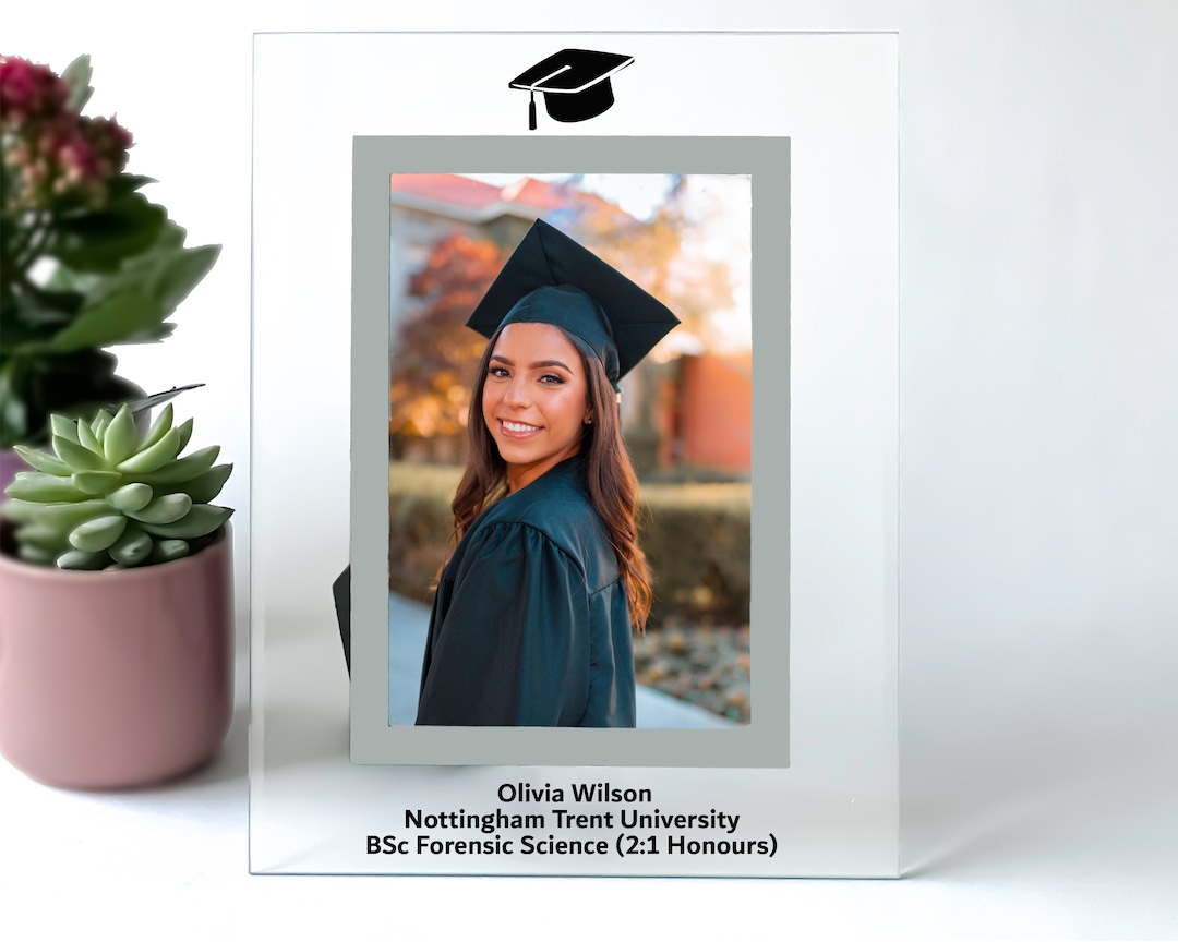 Personalised Graduation Photo Frame for Graduate Cap Photo Frame ...