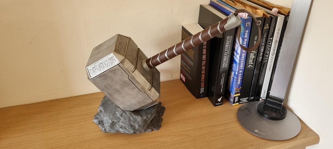 Thor Mjolnir With Base marvel MCU Physical Prop - Etsy