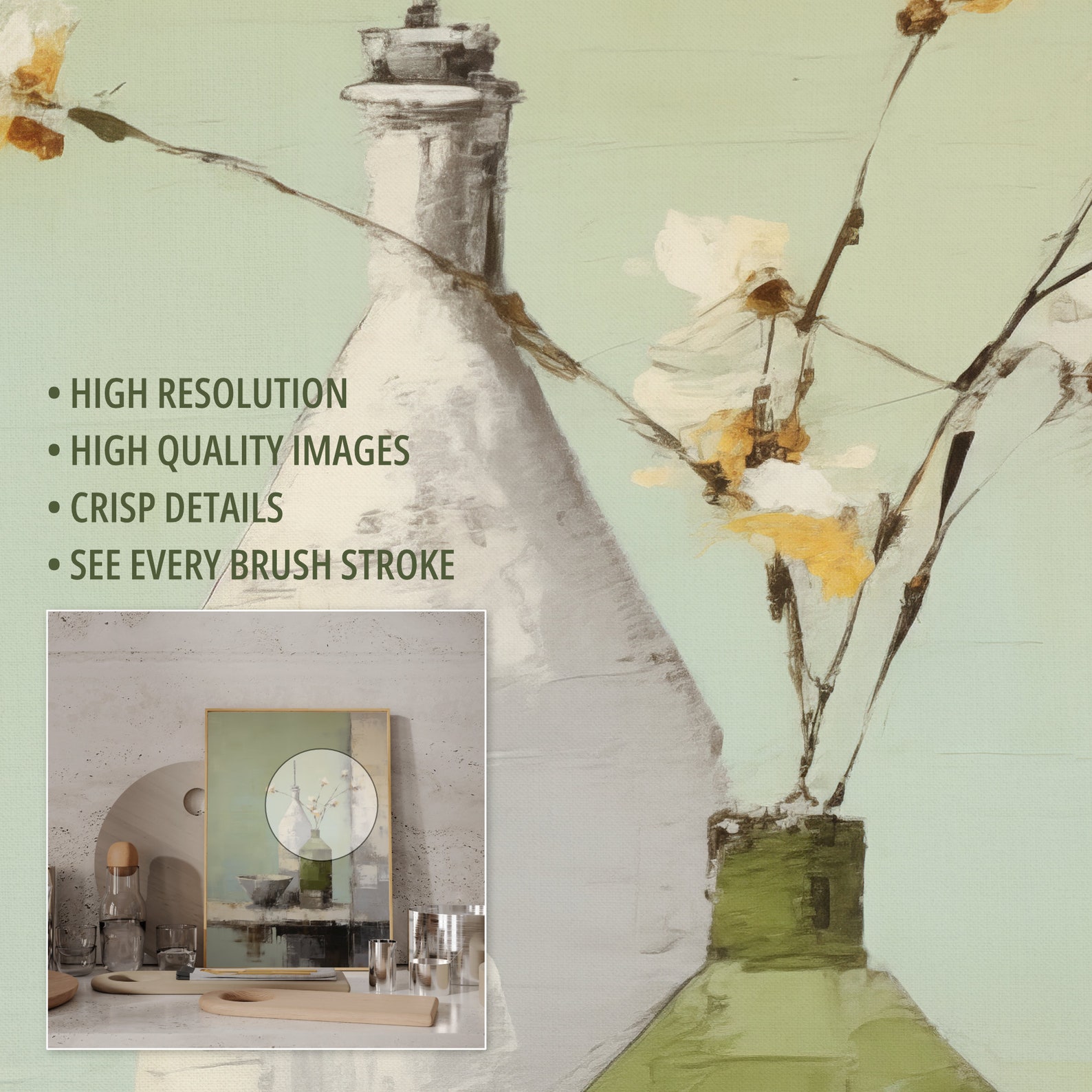 Wabi Sabi Wall Art - Set of 3 Printable Artworks. Beautiful Wabi Sabi ...