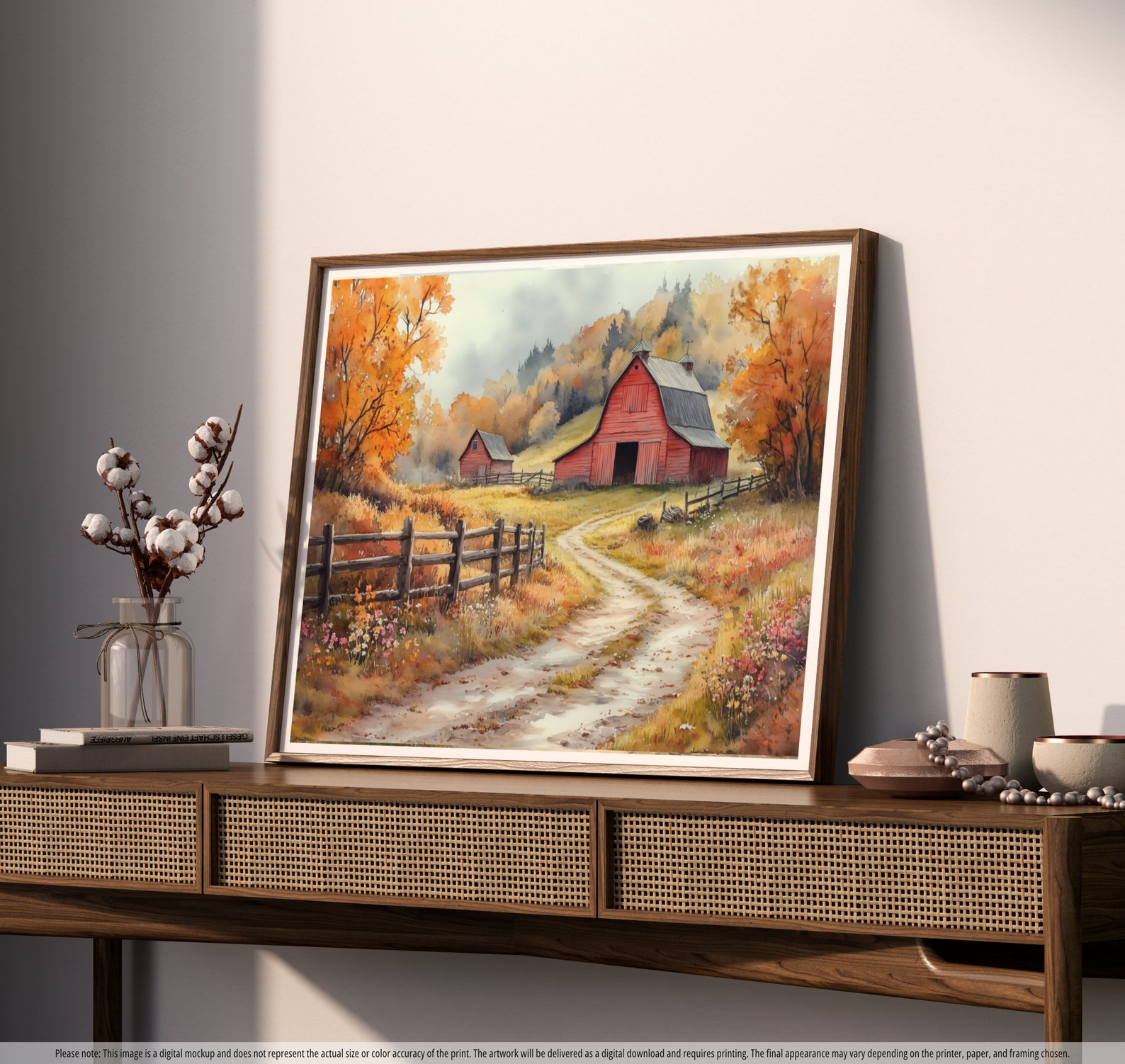 Old Barn Paintings | Bundle of 4 Watercolor Prints | Pictures of Old Barns Set in Beautiful ...