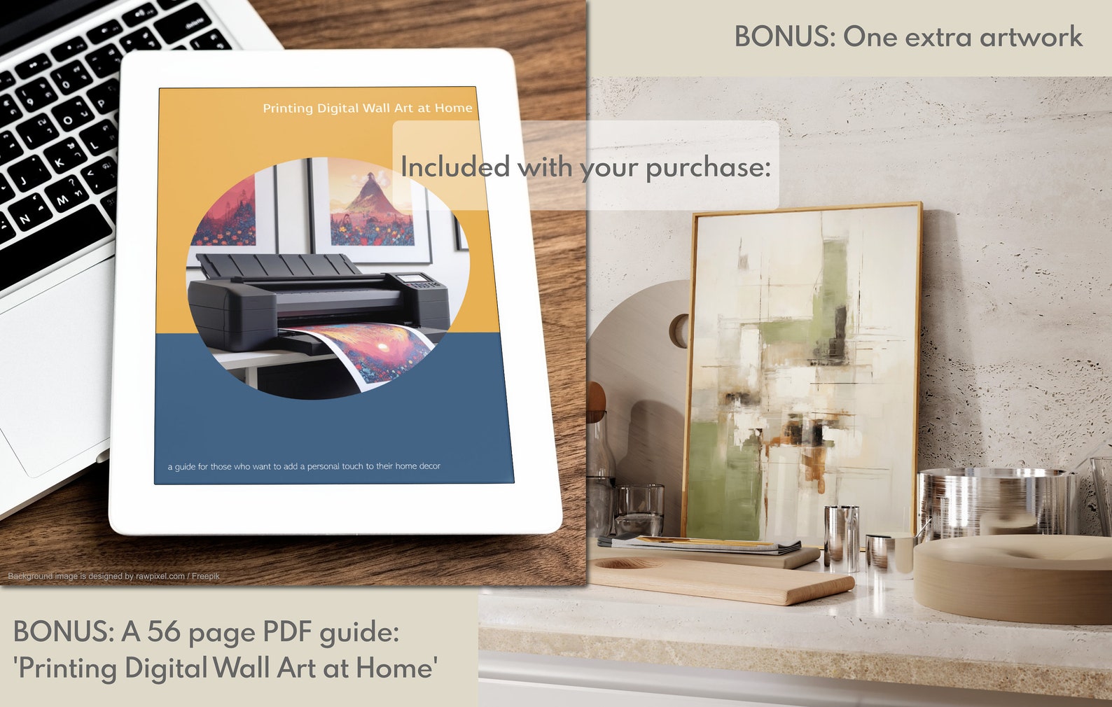 Wabi Sabi Wall Art - Set of 3 Printable Artworks. Beautiful Wabi Sabi ...