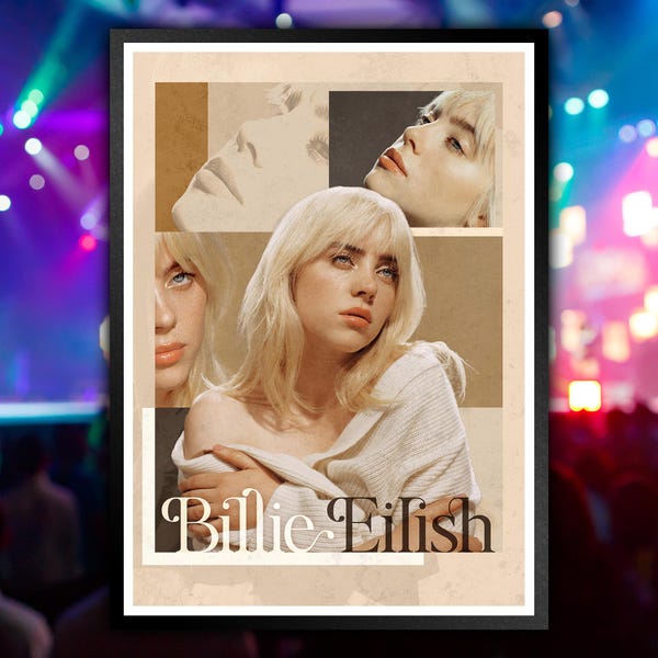 Billie Eilish Poster - Etsy