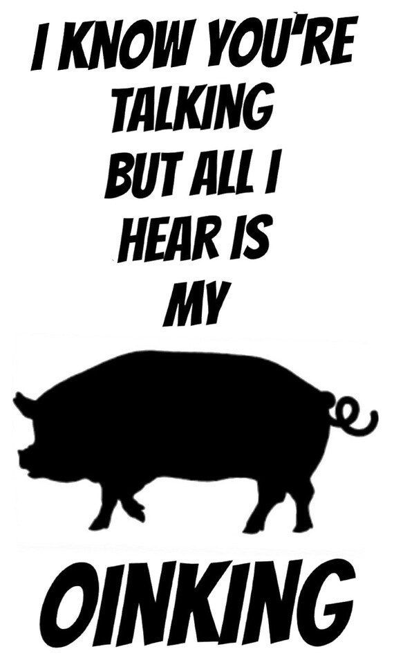Funny Pig Sticker/decal for Car Window Laptop | Etsy