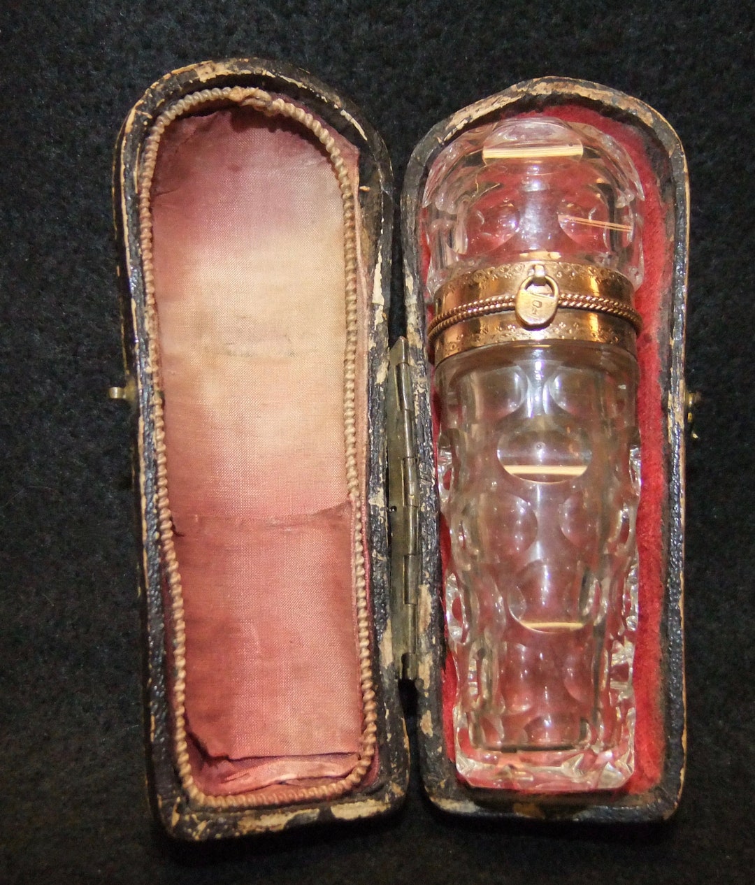 Victorian Cased 14ct Gold & Cut Glass Smelling Salts Bottle C.1880 - Etsy