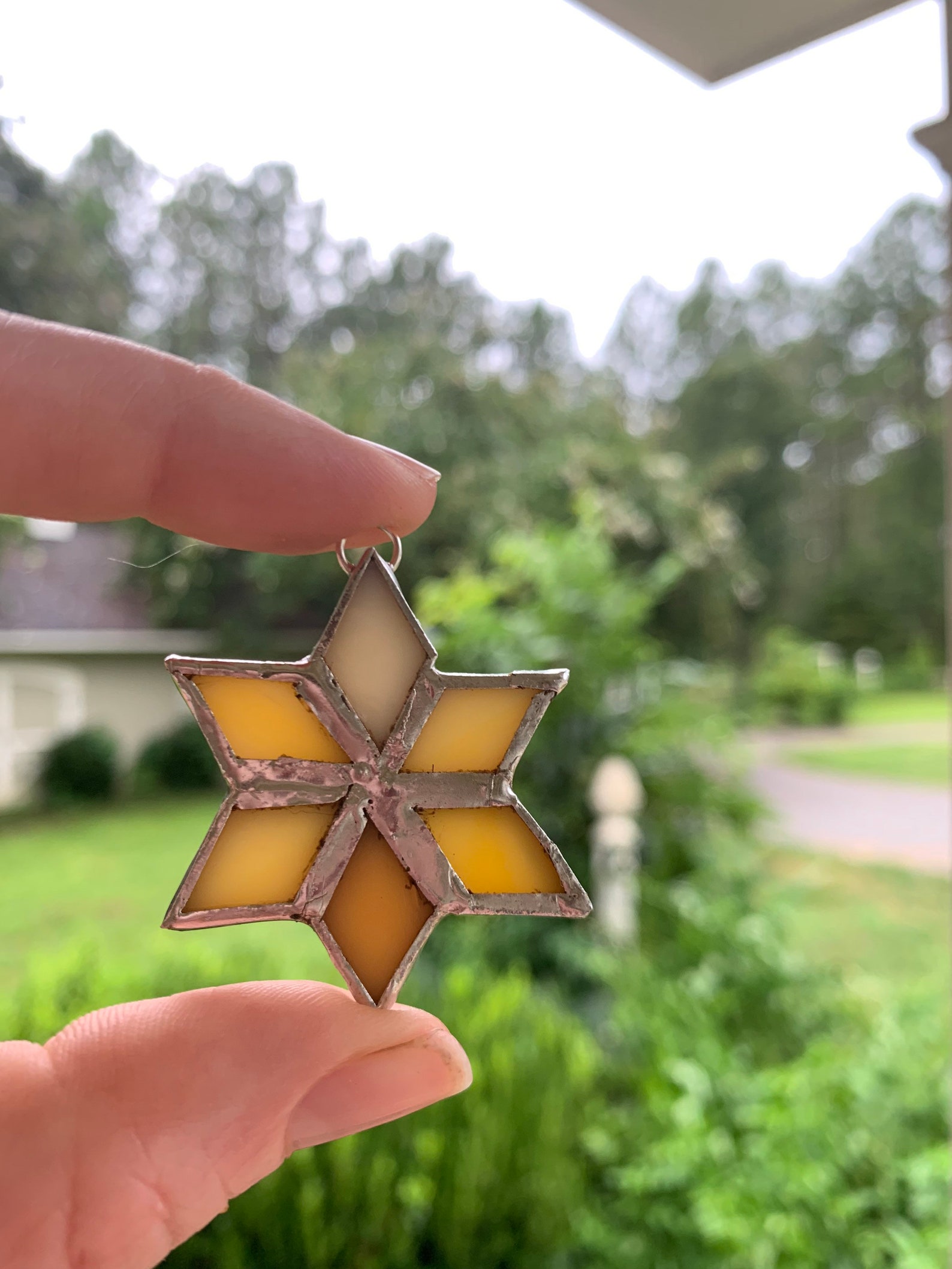 Ninja Star Rainbow Stained Glass Earrings Color Wheel Blue - Etsy