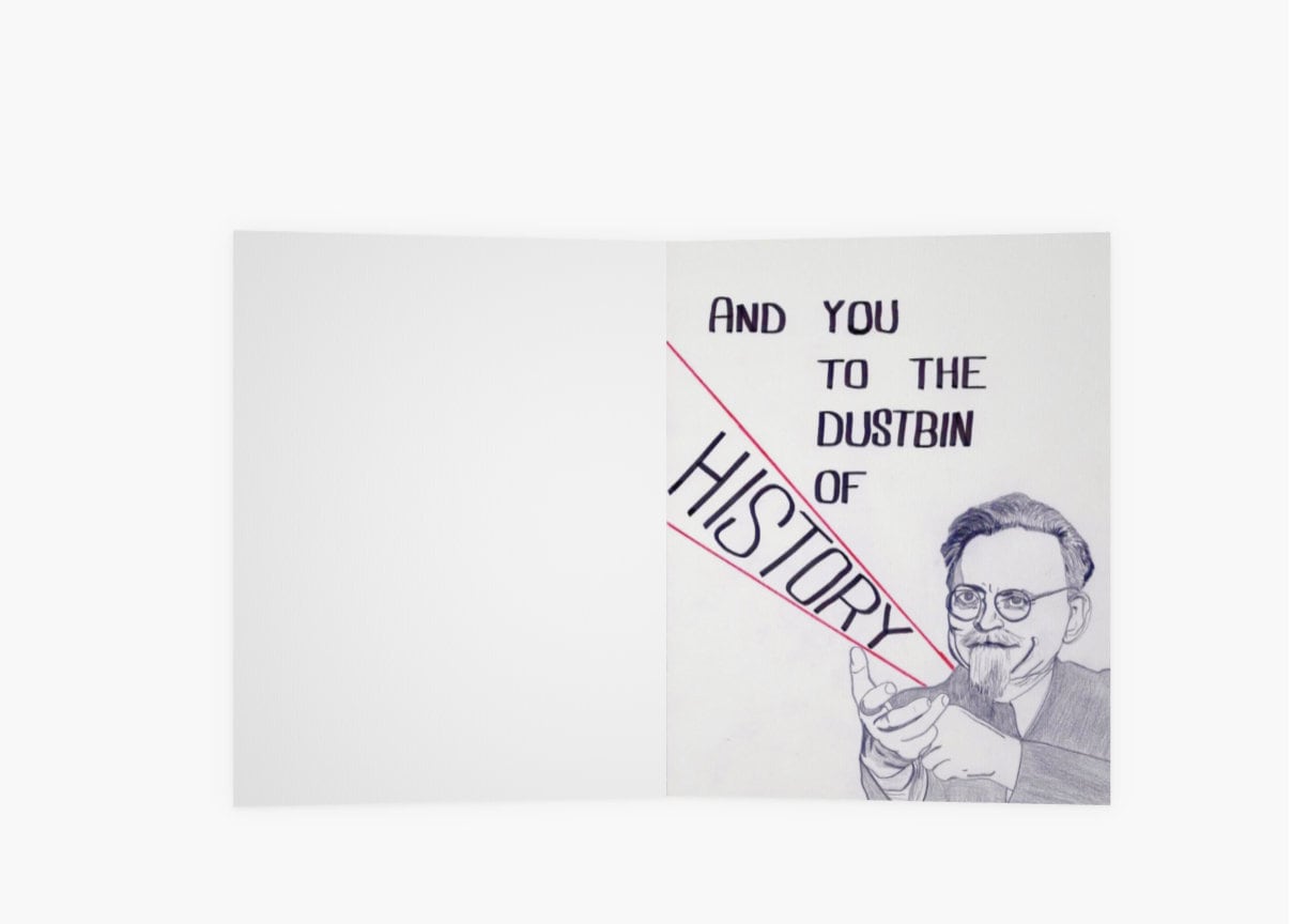 Comrade Trotsky Birthday Card - Etsy