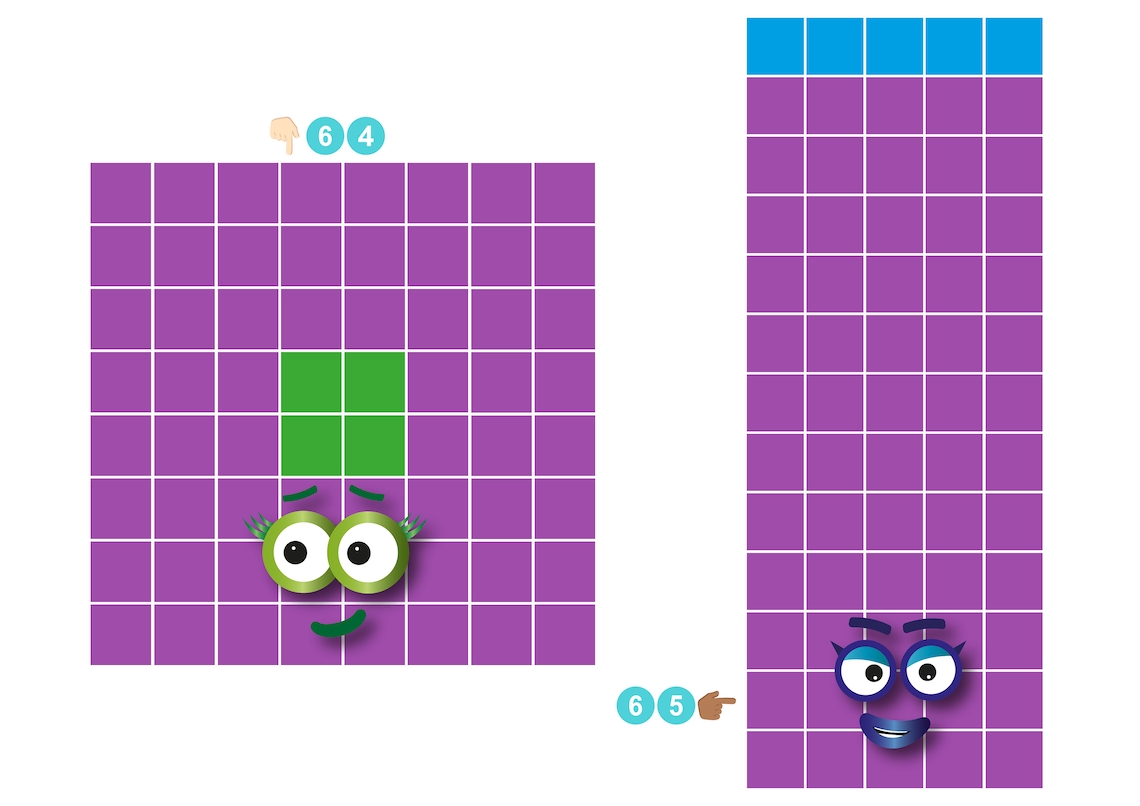 Numberblocks Face Stickers 60-69 Instant Download PDF PNG | Etsy New ...