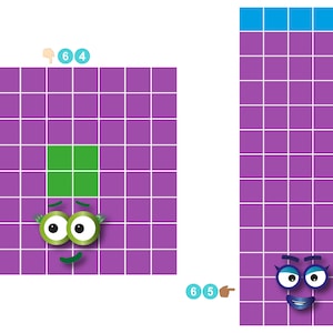 Numberblocks Face Stickers 60-69 Instant Download PDF PNG | Etsy New ...