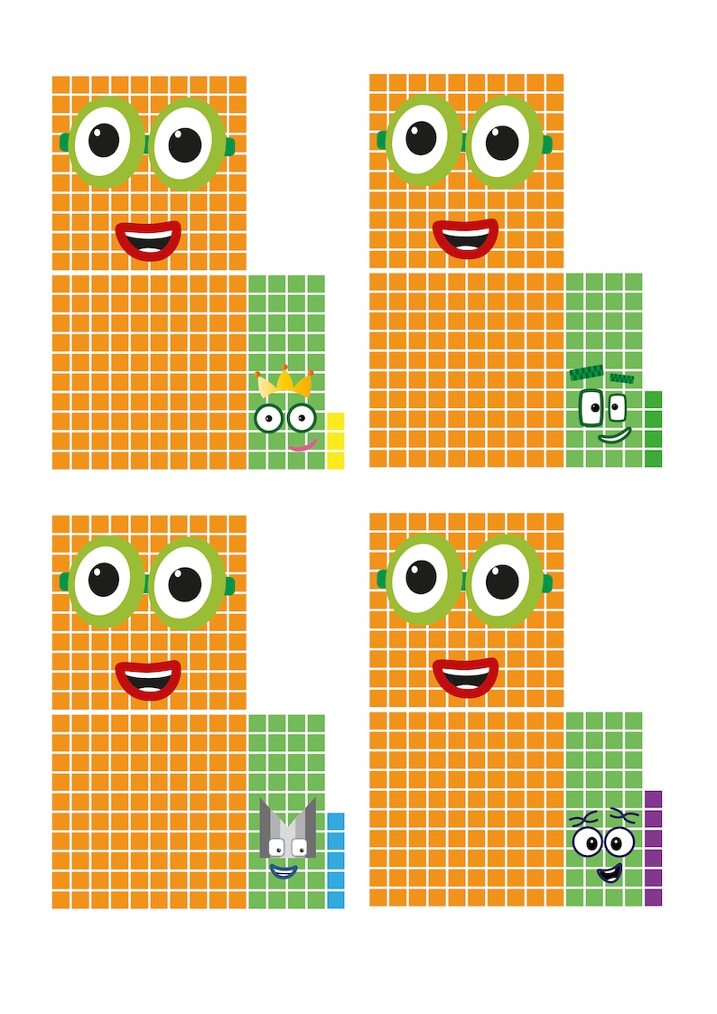 Numberblocks 200-299 Mini Hundreds Instant Download PDF - Etsy