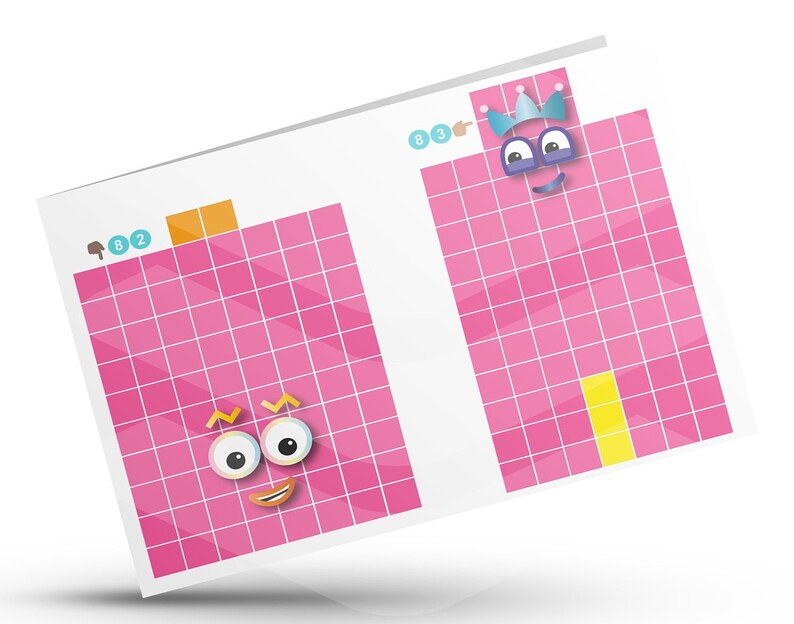 Numberblocks Face Stickers 80-89 Instant Download PDF / PNG - Etsy ...