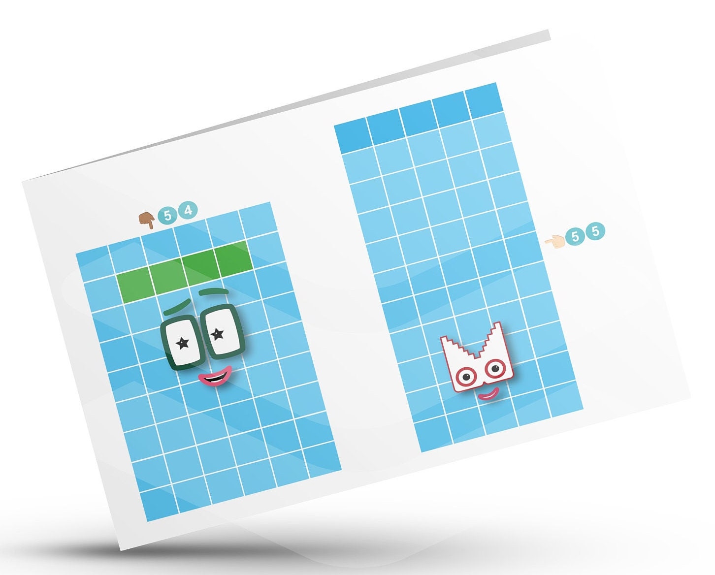 Numberblocks Face Stickers 50-59 Instant Download PDF / PNG - Etsy UK