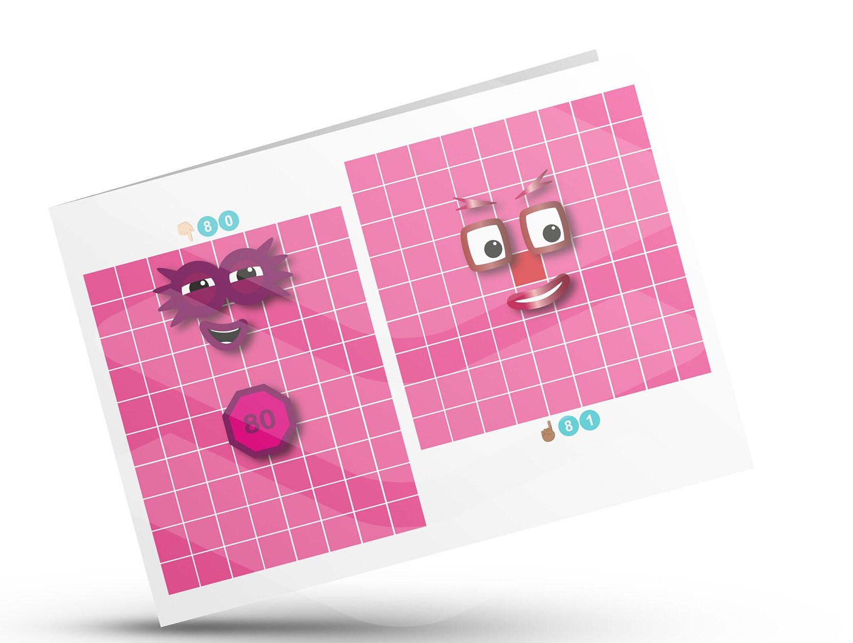 BUNDLE Numberblocks Face Stickers 1-1000 Instant Download - Etsy Canada