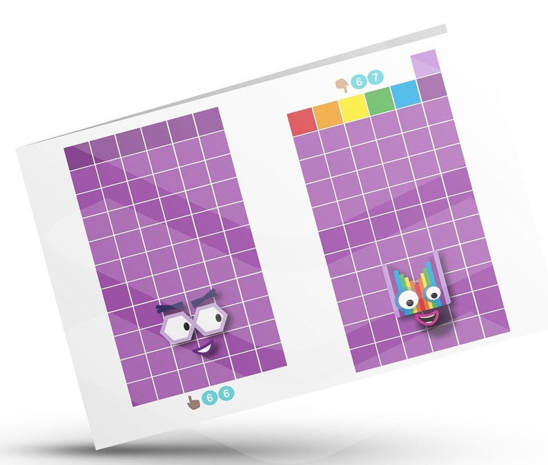 Numberblocks Face Stickers 60-69 Téléchargement instantané PDF - Etsy ...