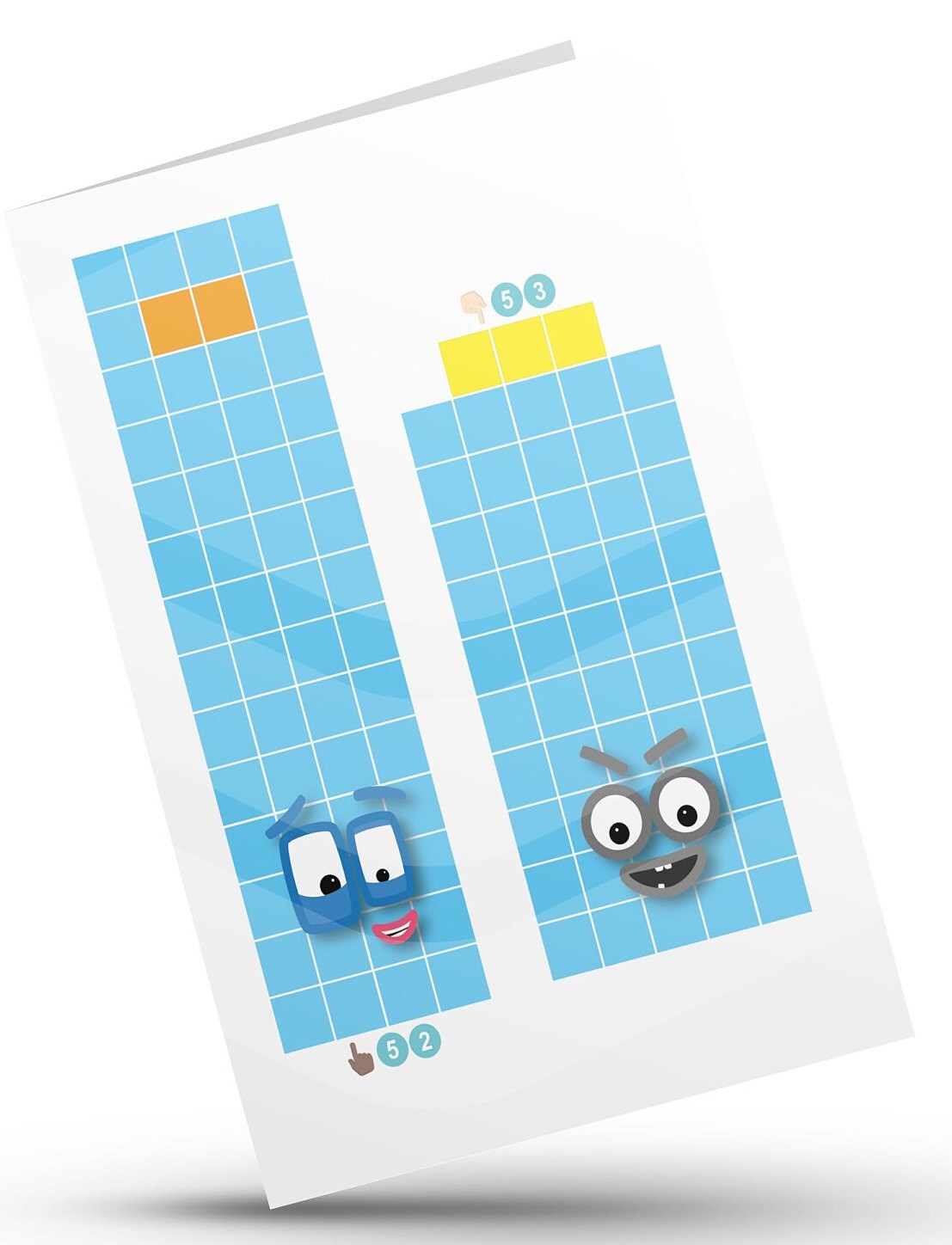 Numberblocks Face Stickers 50-59 Instant Download PDF / PNG - Etsy UK