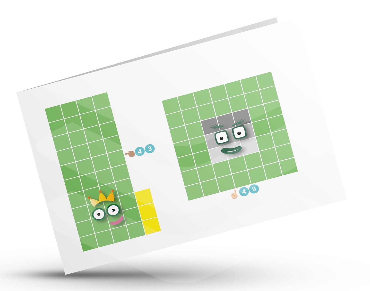 Numberblocks Face Stickers 40-49 Instant Download PDF / PNG - Etsy Israel