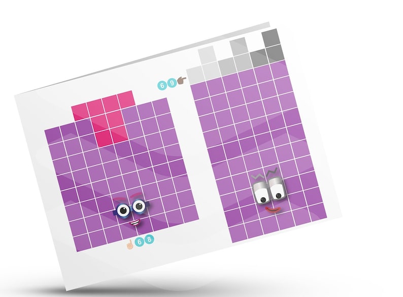 BUNDLE Numberblocks Face Stickers 1-1000 Instant Download - Etsy Australia