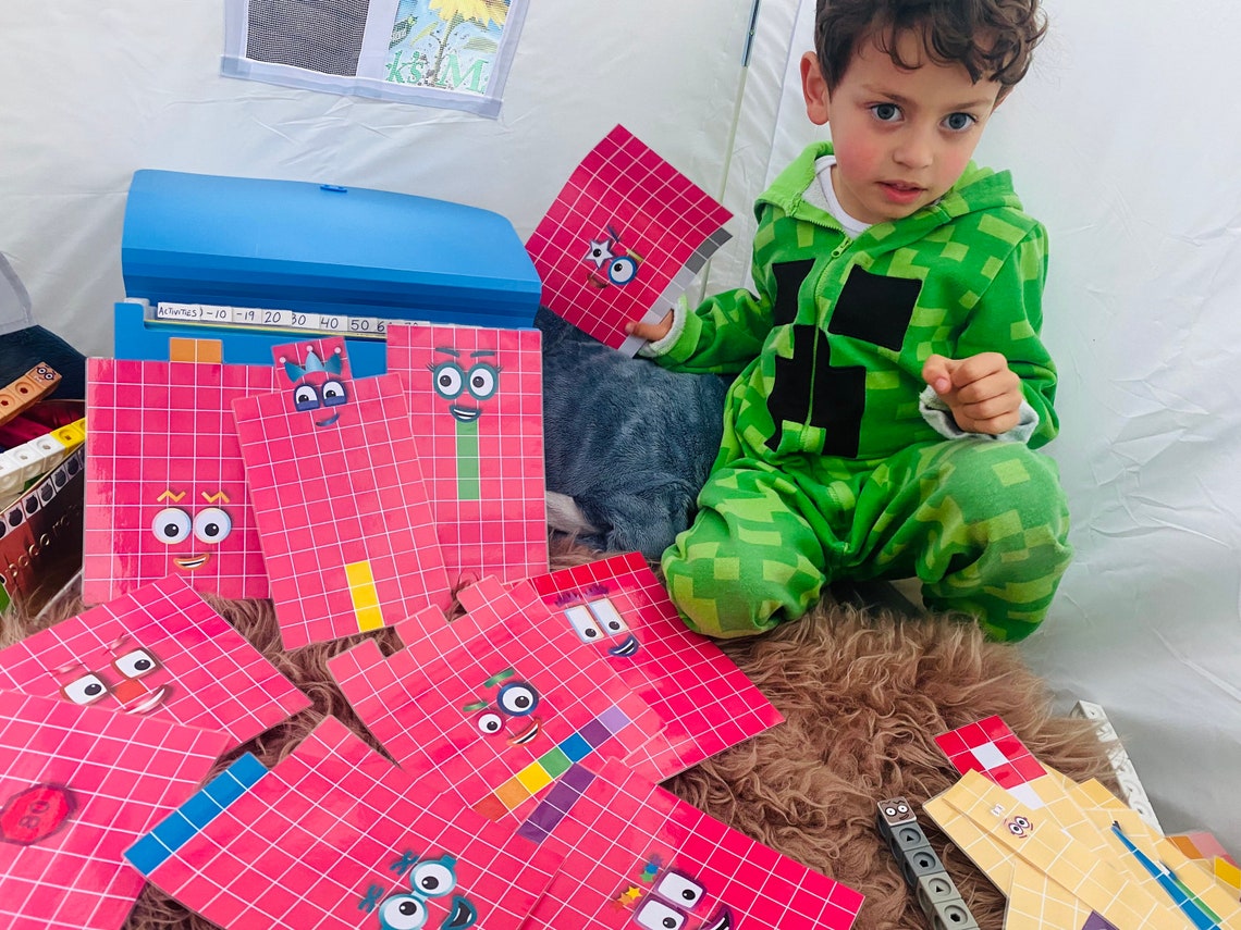 Numberblocks Face Stickers 80-89 Instant Download PDF / PNG (Instant ...